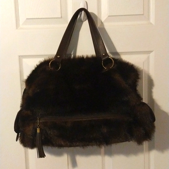 Donna Salyer's | Bags | Donna Salyers Faux Fur Purse | Poshmark